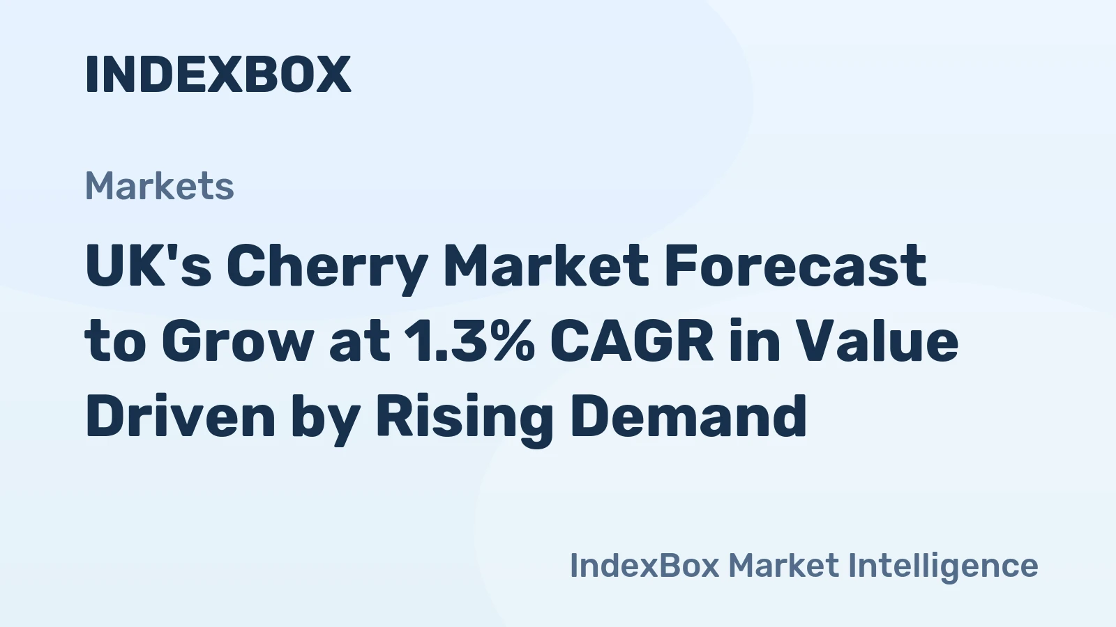 UK's Cherry Market Forecast to Grow at 1.3% CAGR in Value Driven by Rising Demand