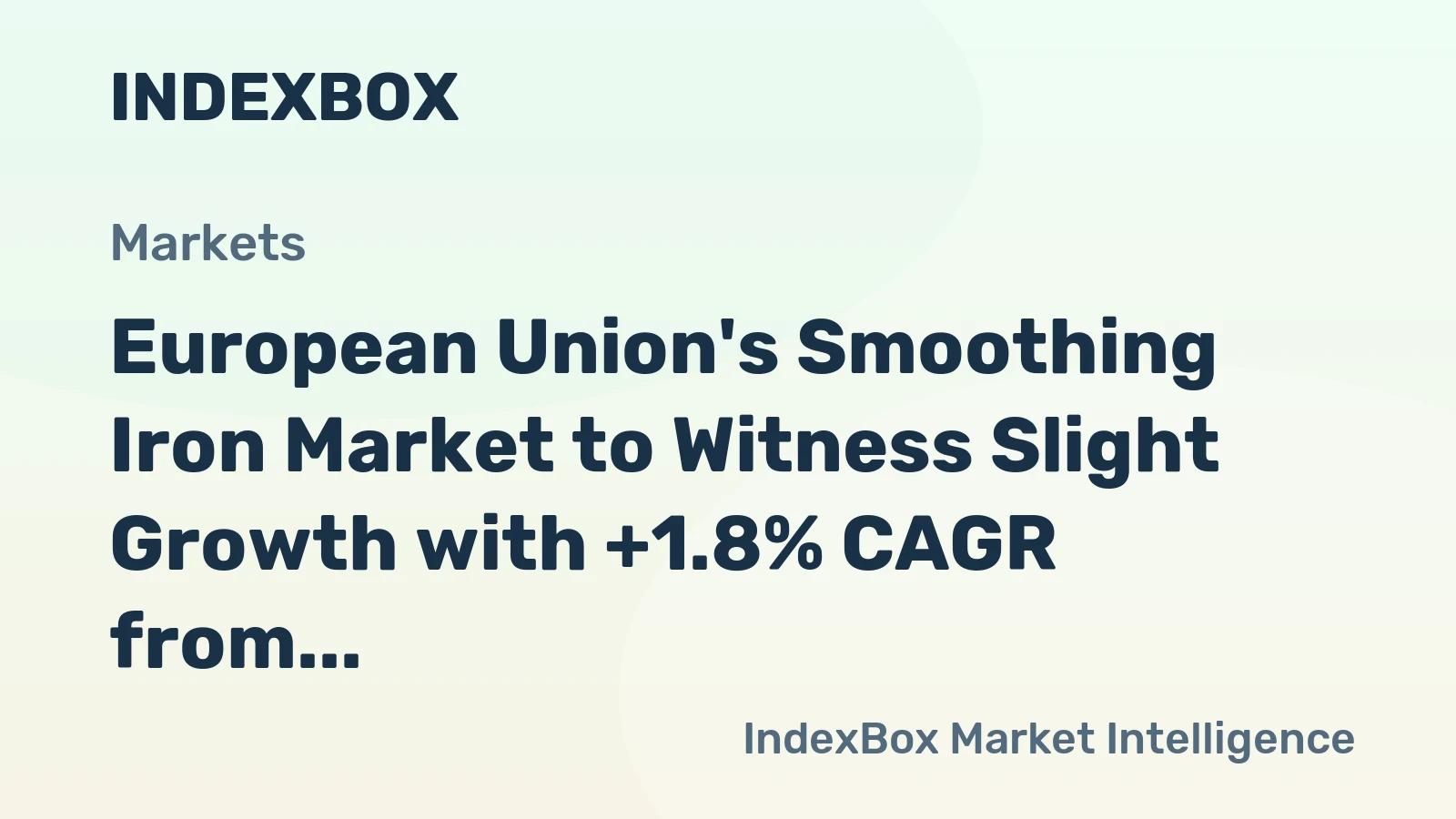 European Union's Smoothing Iron Market to Witness Slight Growth with +1.8% CAGR from 2024 to 2035