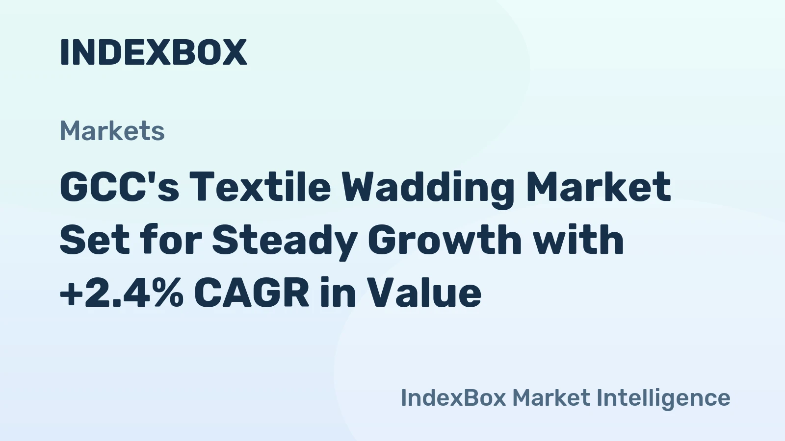 GCC's Textile Wadding Market Set for Steady Growth with +2.4% CAGR in Value