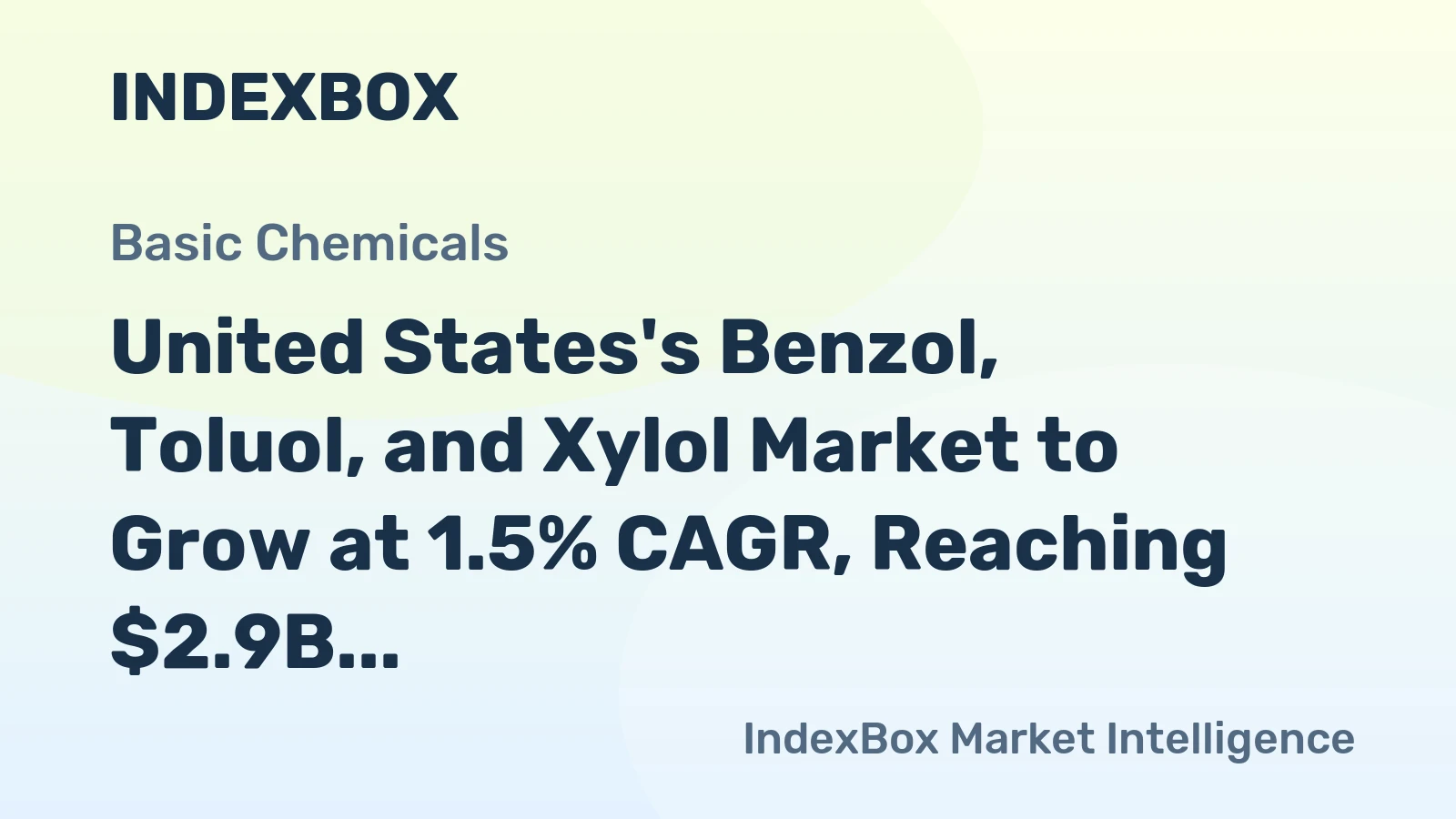 United States's Benzol, Toluol, and Xylol Market to Grow at 1.5% CAGR, Reaching $2.9B by 2035