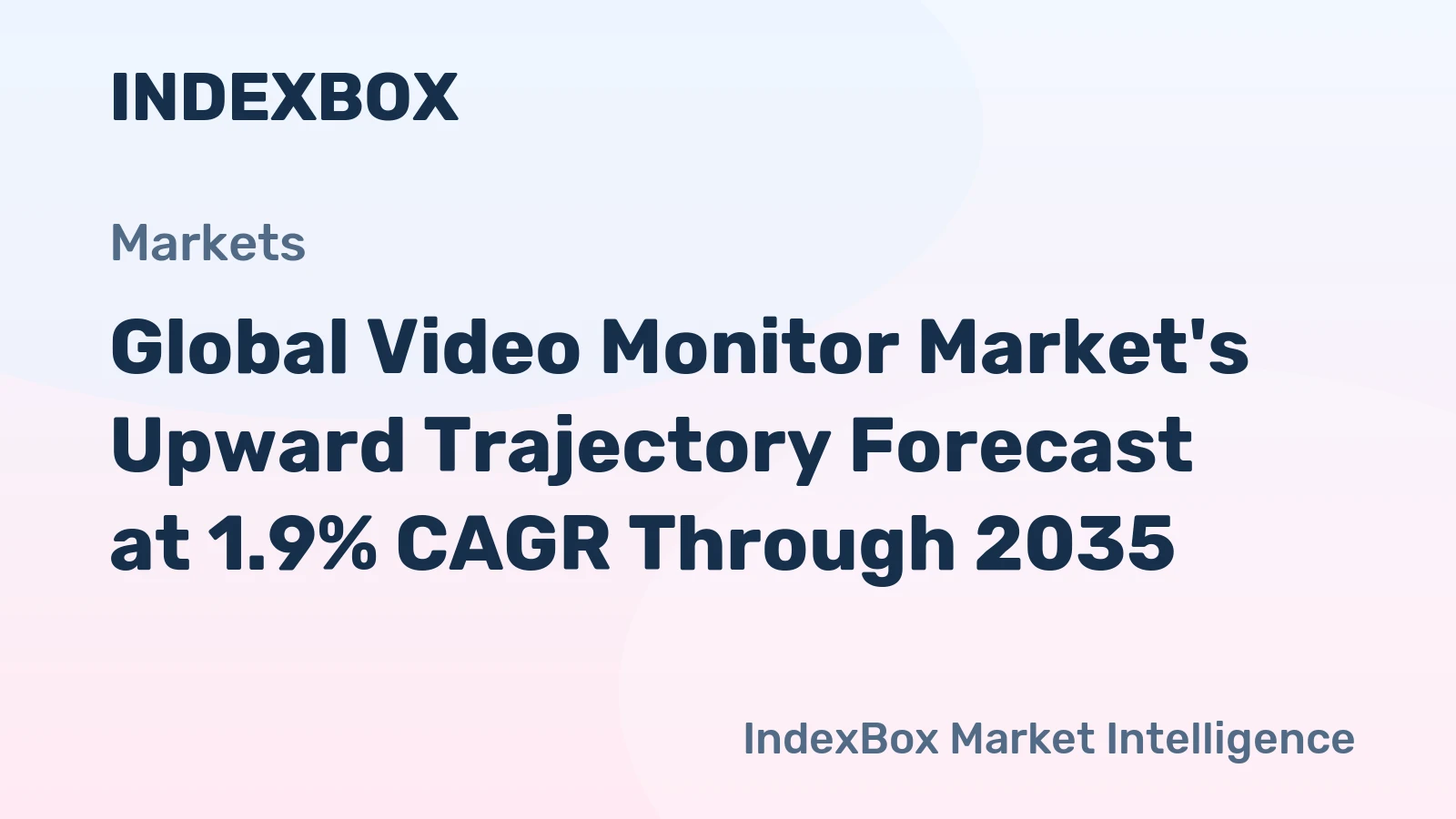 Global Video Monitor Market's Upward Trajectory Forecast at 1.9% CAGR Through 2035
