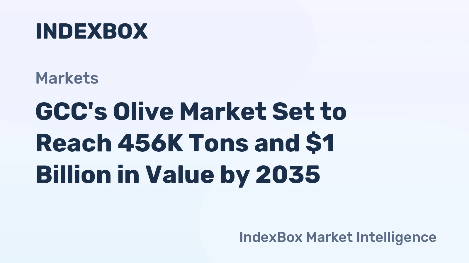 GCC's Olive Market Set to Reach 456K Tons and $1 Billion in Value by 2035