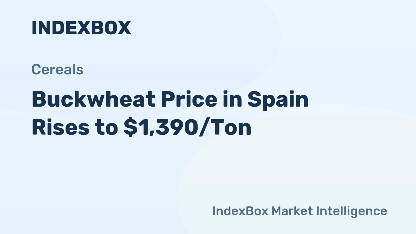 Buckwheat Price in Spain Rises to $1,390/Ton