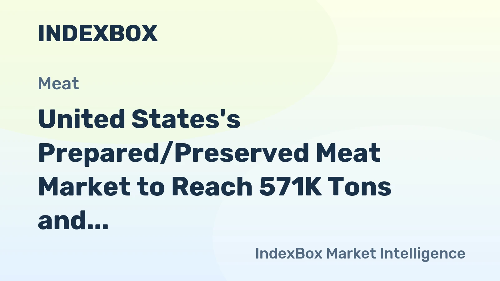 United States's Prepared/Preserved Meat Market to Reach 571K Tons and $4.4B by 2035