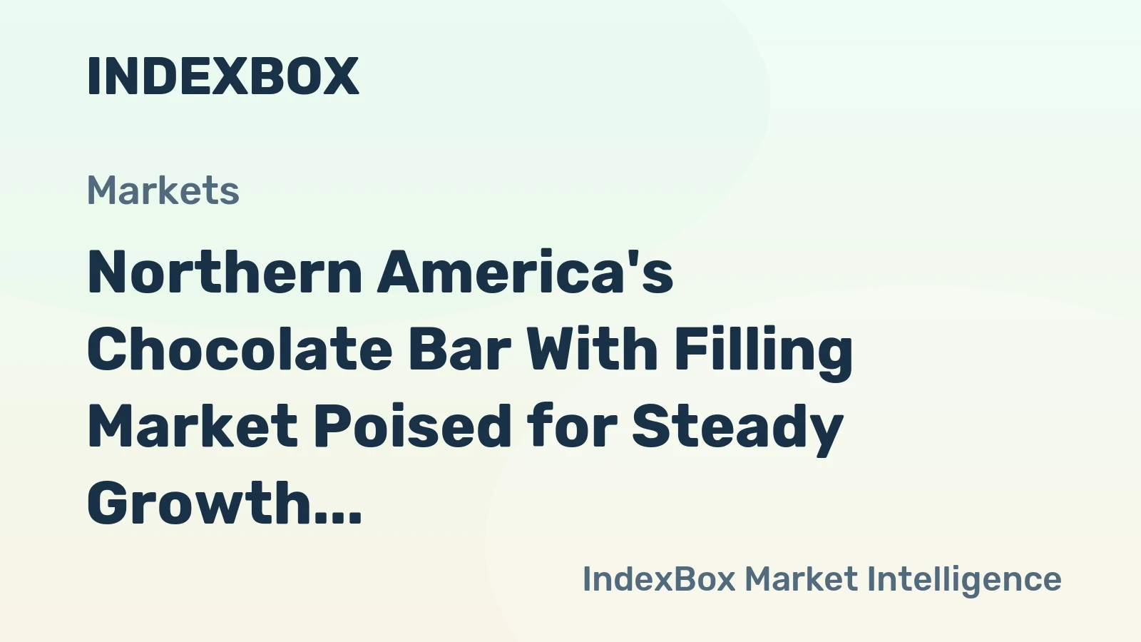 Northern America's Chocolate Bar With Filling Market Poised for Steady Growth With 1.6% CAGR in Value