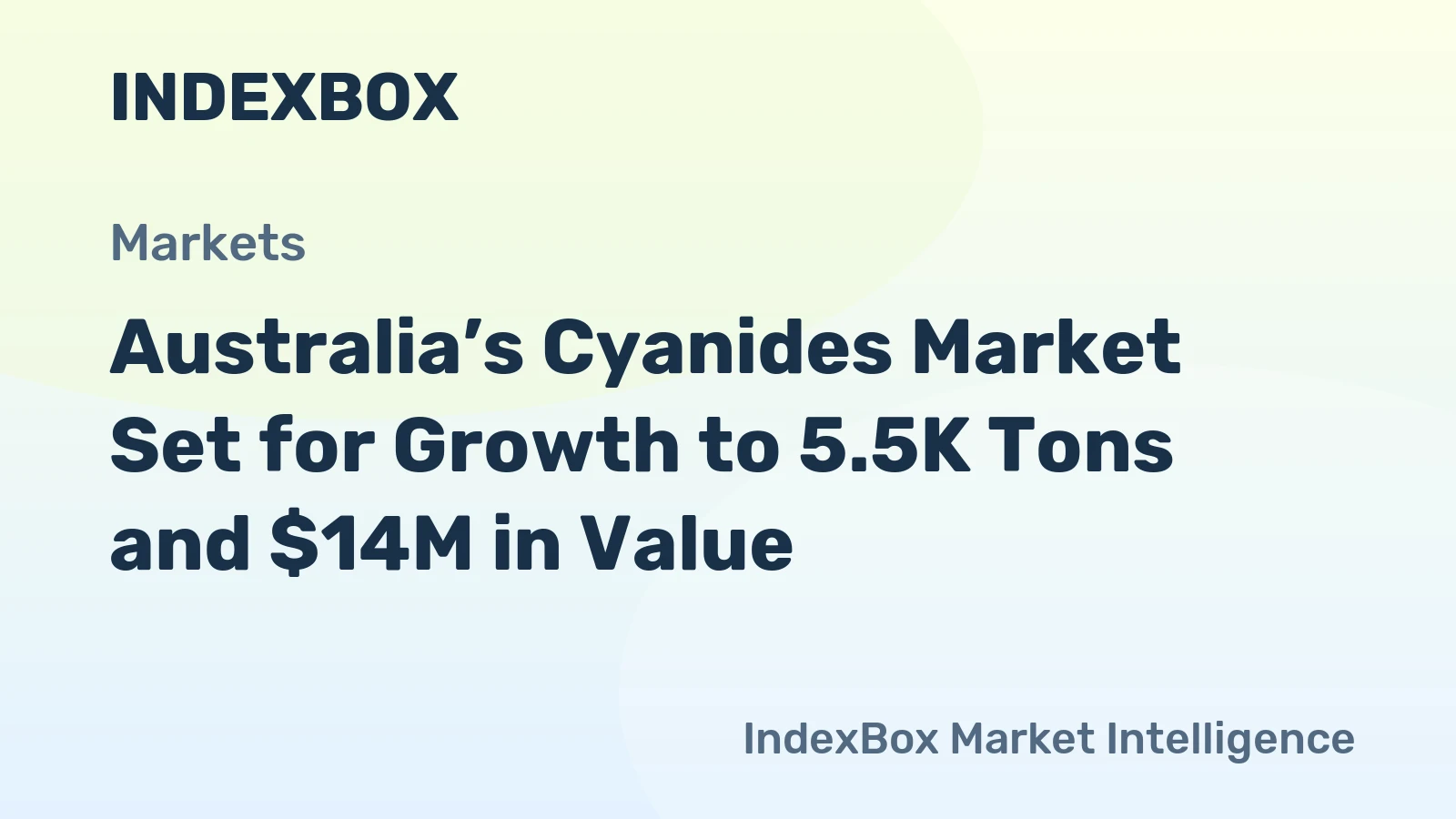 Australia’s Cyanides Market Set for Growth to 5.5K Tons and $14M in Value