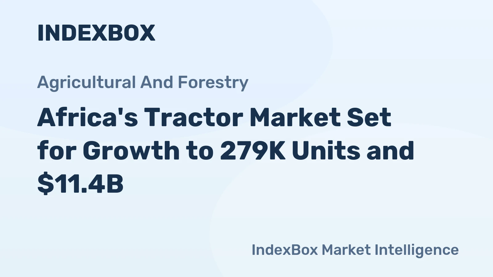 Africa's Tractor Market Set for Growth to 279K Units and $11.4B