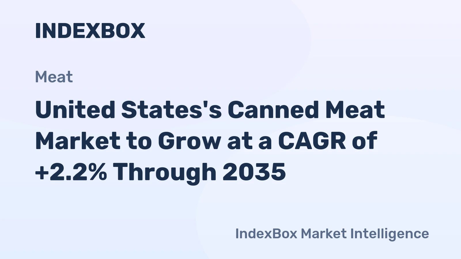 United States's Canned Meat Market to Grow at a CAGR of +2.2% Through 2035