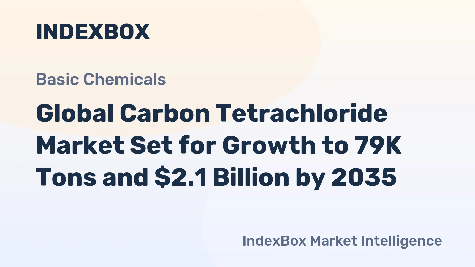 Global Carbon Tetrachloride Market Set for Growth to 79K Tons and $2.1 Billion by 2035