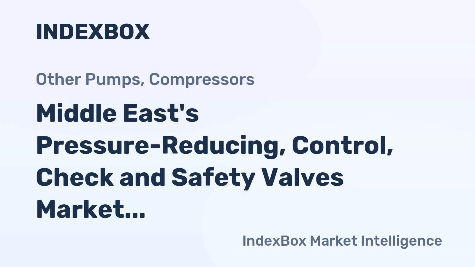 Middle East's Pressure-Reducing, Control, Check and Safety Valves Market to Grow at +2.8% CAGR, Reaching $1.6B by 2035