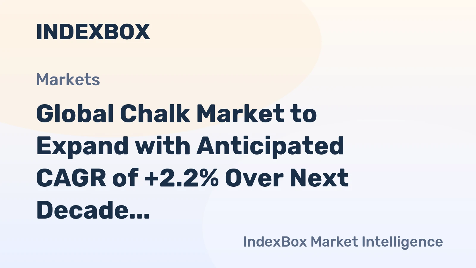 Global Chalk Market to Expand with Anticipated CAGR of +2.2% Over Next Decade