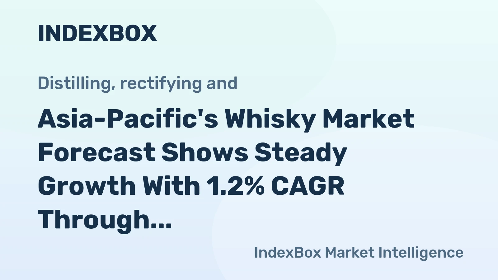 Asia-Pacific's Whisky Market Forecast Shows Steady Growth With 1.2% CAGR Through 2035