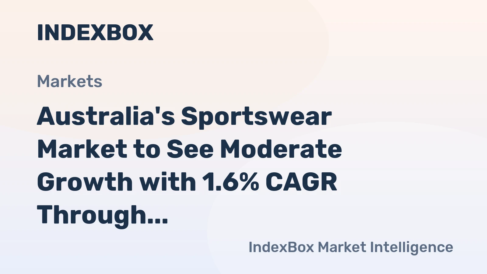 Australia's Sportswear Market to See Moderate Growth with 1.6% CAGR Through 2035