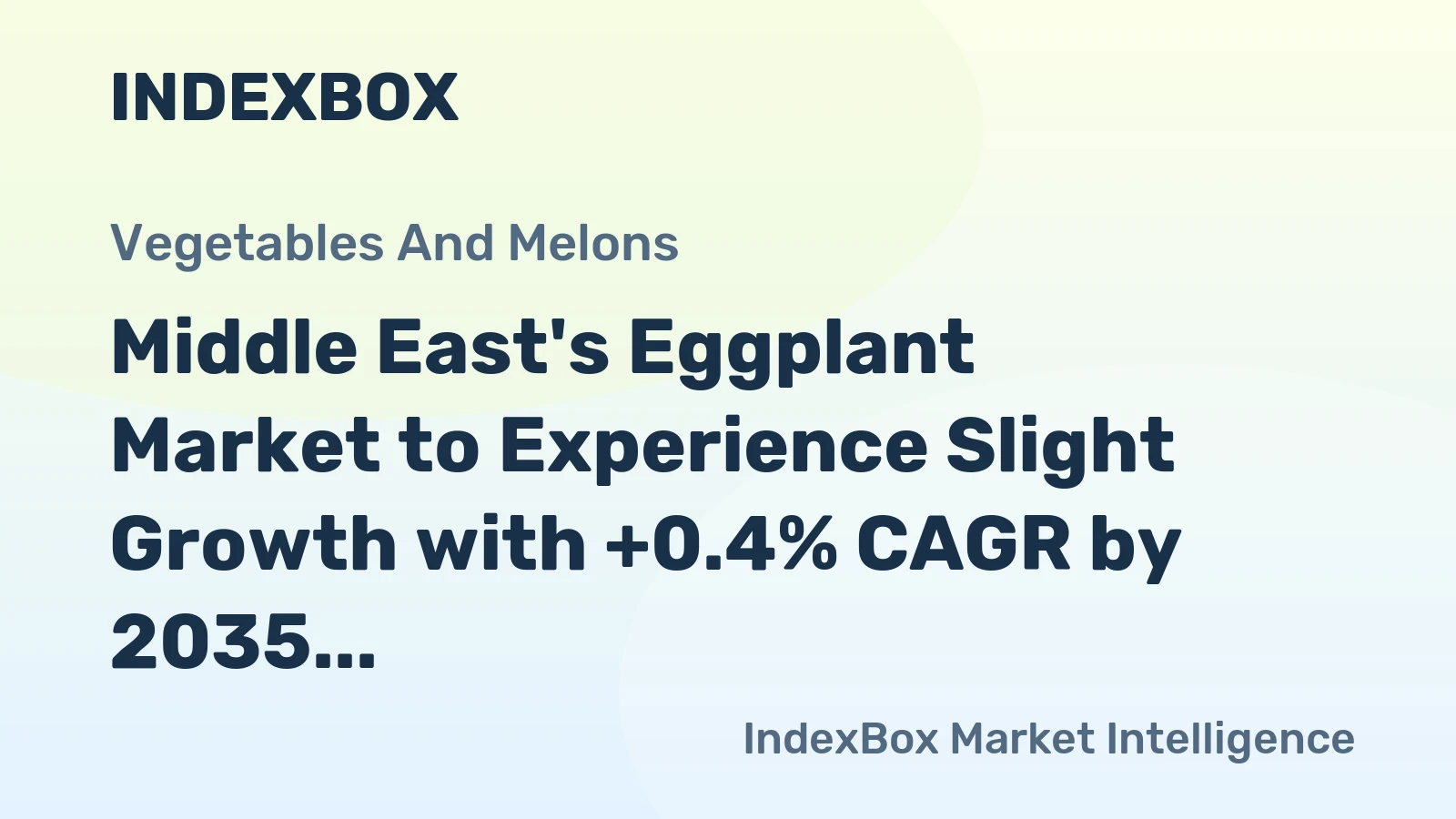 Middle East's Eggplant Market to Experience Slight Growth with +0.4% CAGR by 2035
