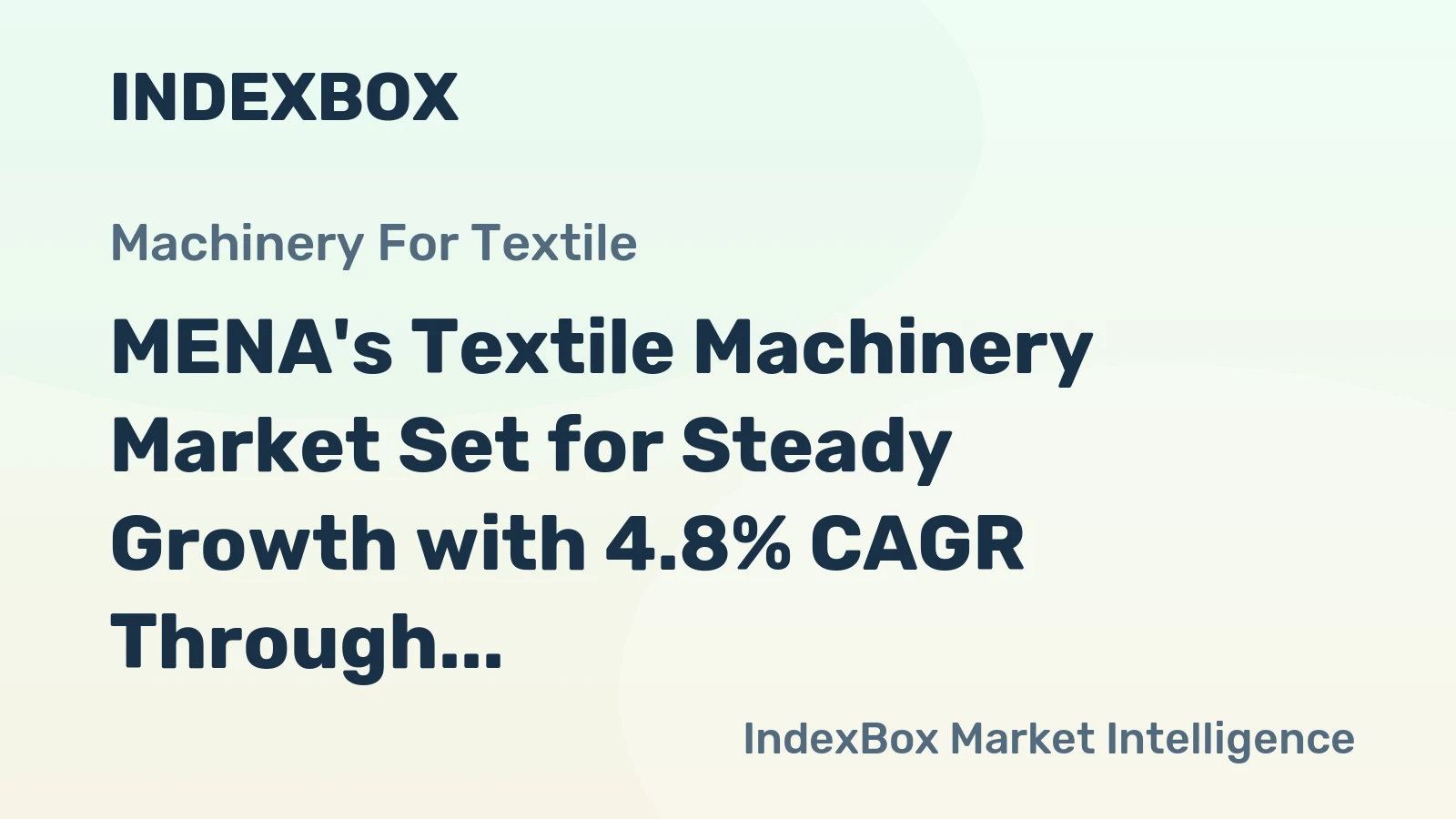 MENA's Textile Machinery Market Set for Steady Growth with 4.8% CAGR Through 2035