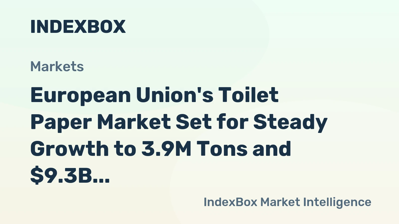 European Union's Toilet Paper Market Set for Steady Growth to 3.9M Tons and $9.3B by 2035
