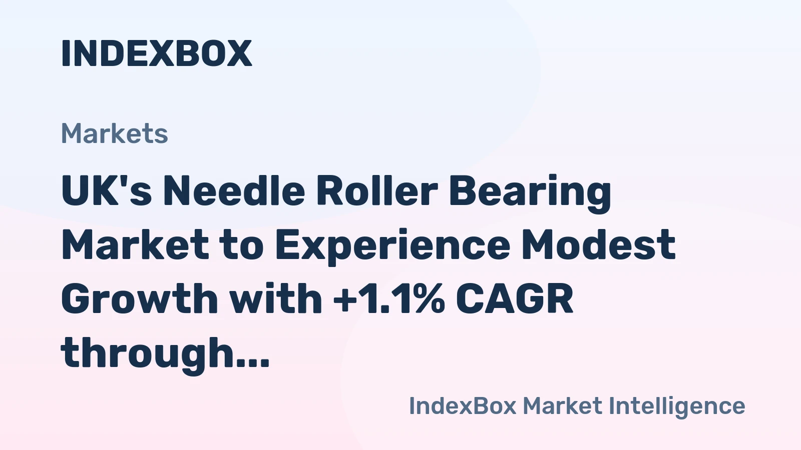 UK's Needle Roller Bearing Market to Experience Modest Growth with +1.1% CAGR through 2035