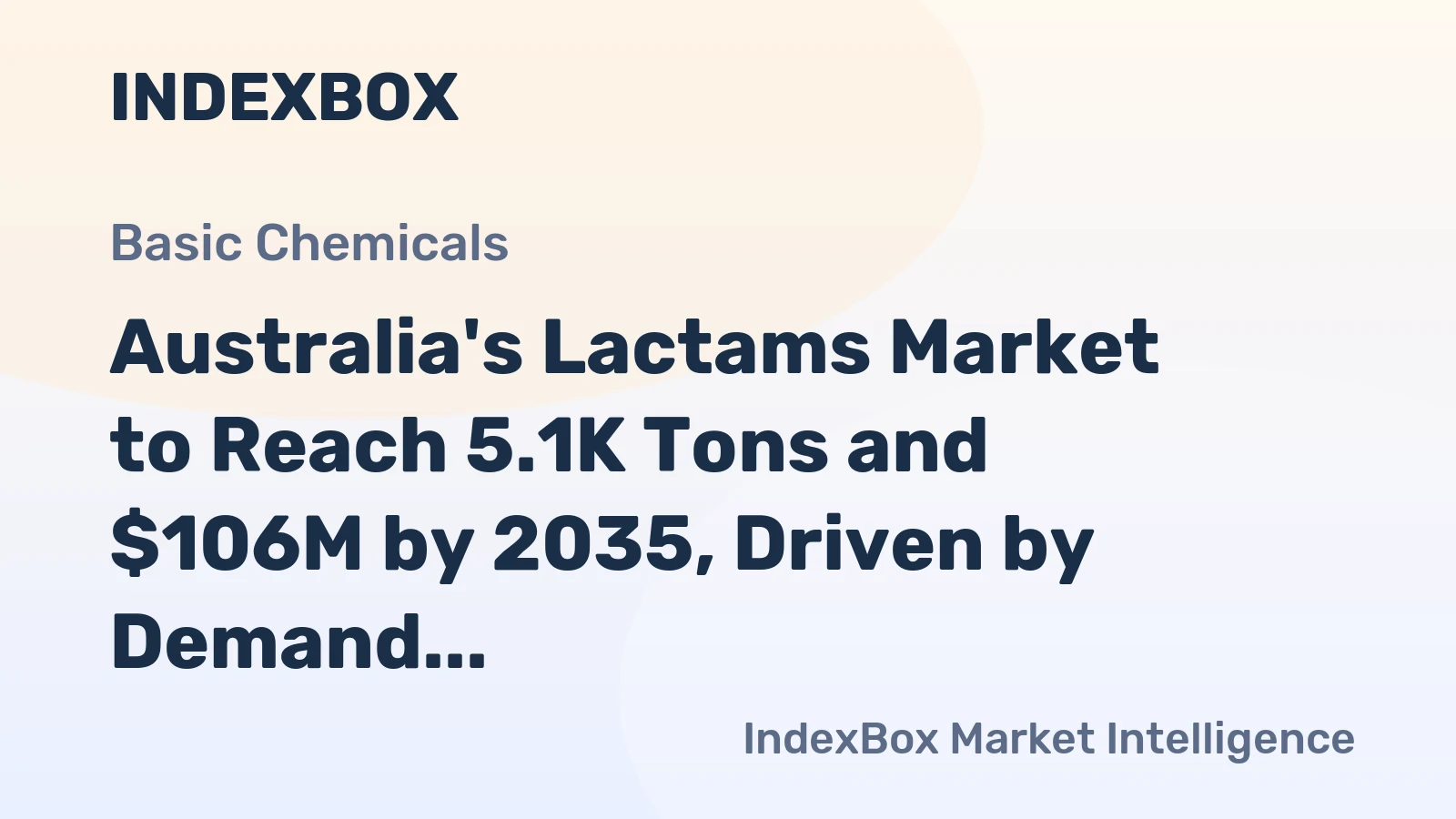Australia's Lactams Market to Reach 5.1K Tons and $106M by 2035, Driven by Demand from Heterocyclic Compounds