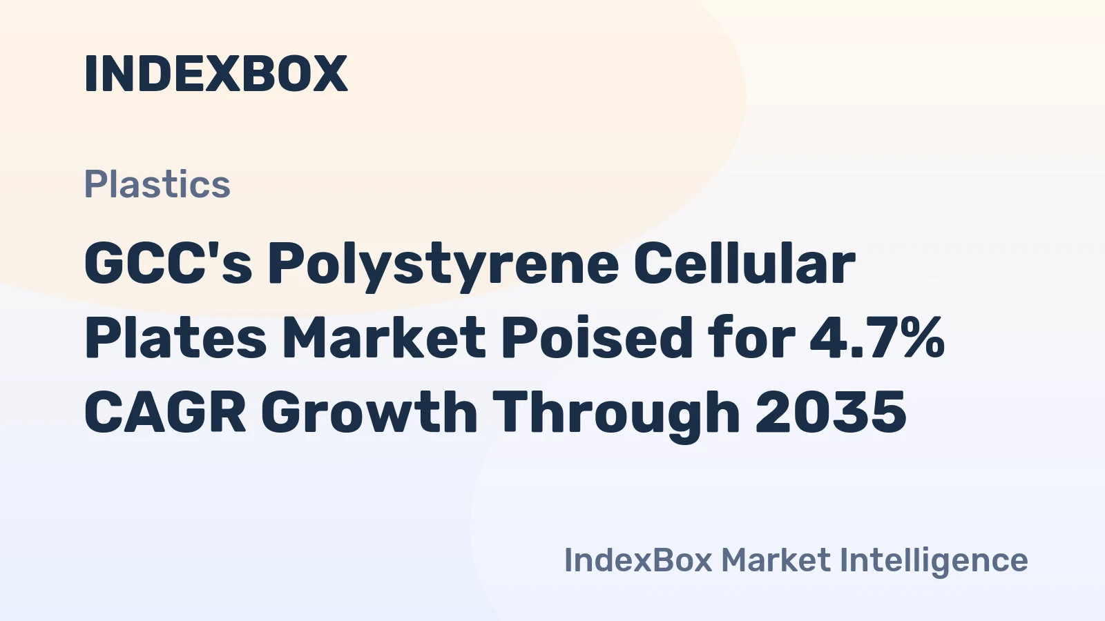 GCC's Polystyrene Cellular Plates Market Poised for 4.7% CAGR Growth Through 2035