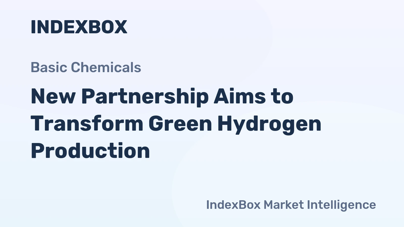 New Partnership Aims to Transform Green Hydrogen Production