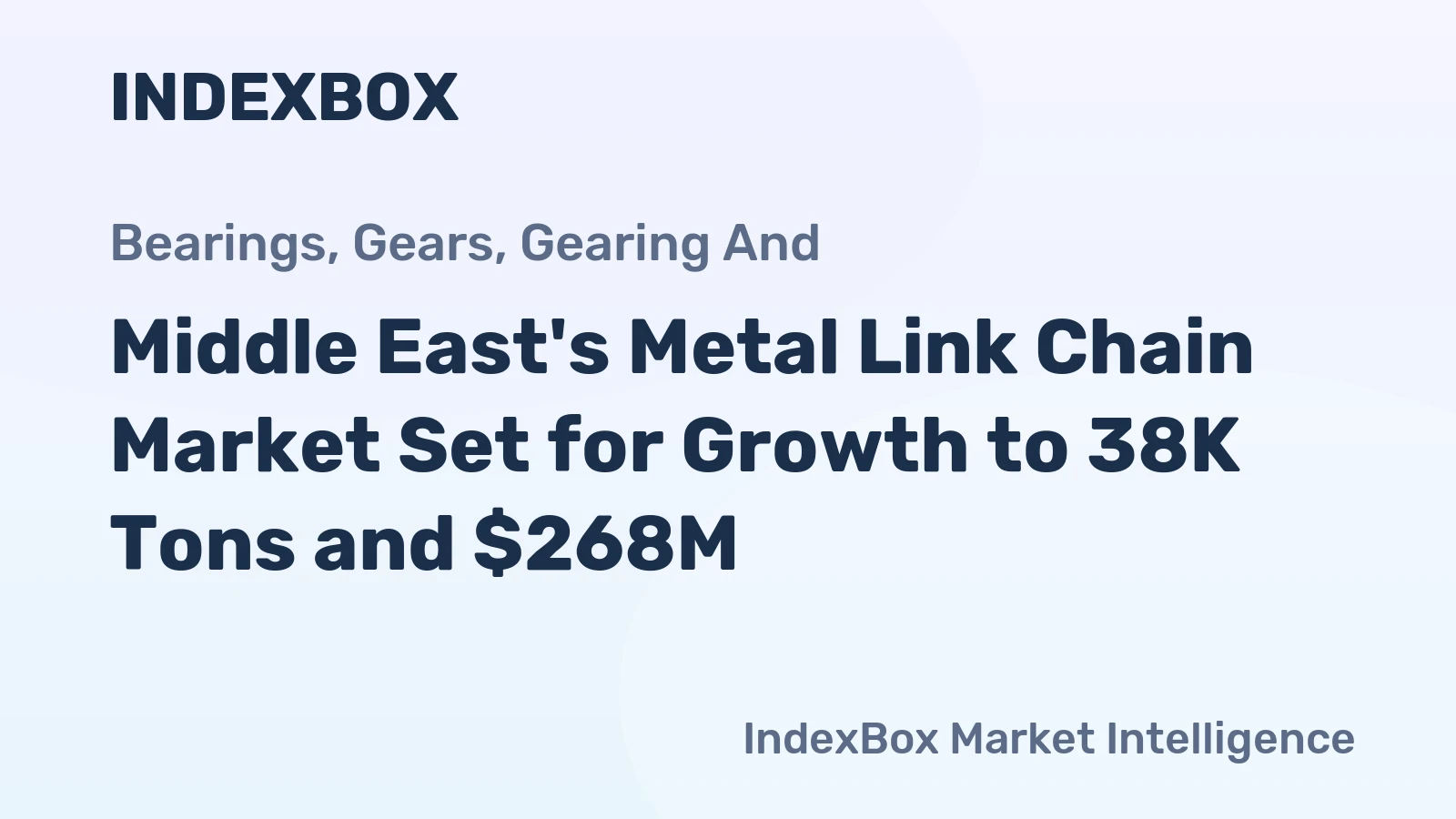 Middle East's Metal Link Chain Market Set for Growth to 38K Tons and $268M
