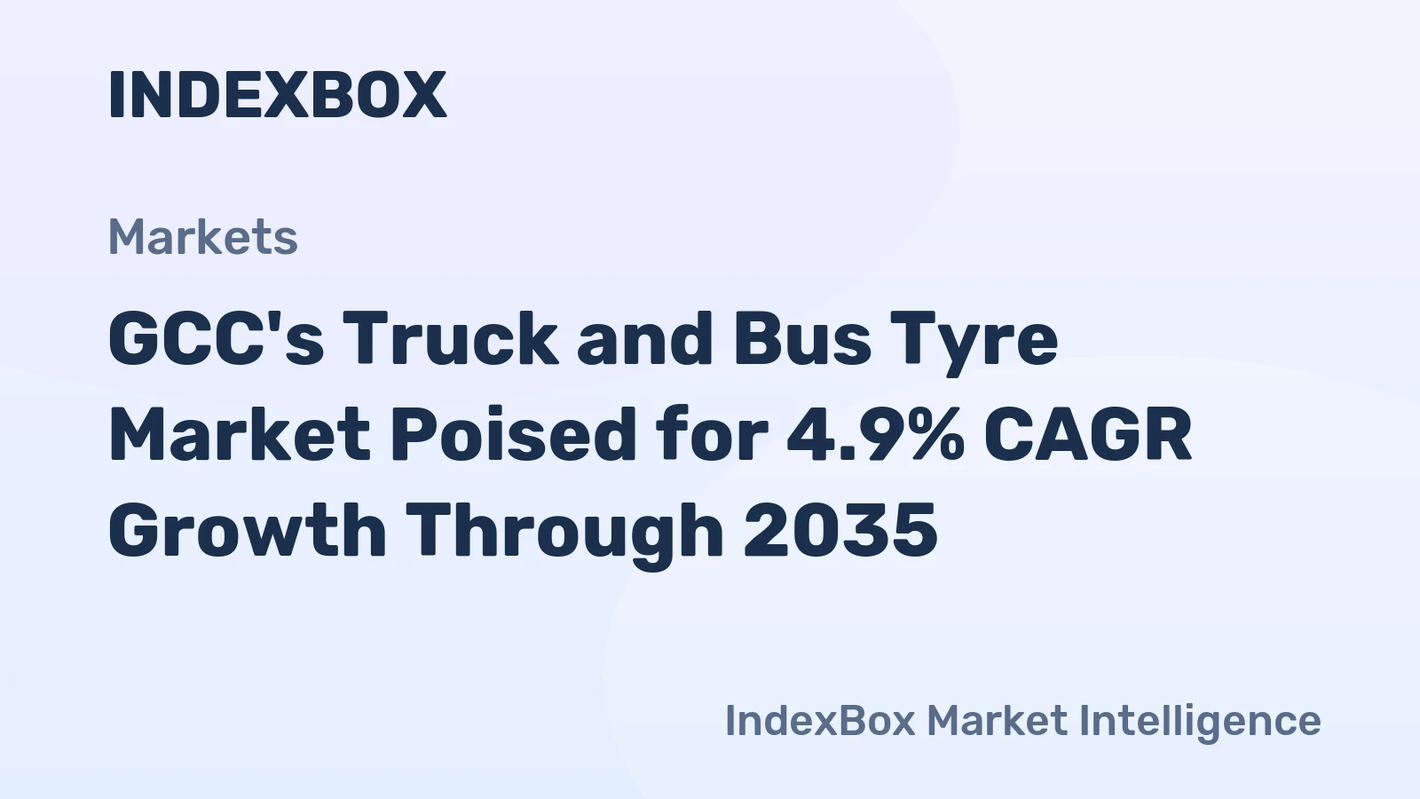 GCC's Truck and Bus Tyre Market Poised for 4.9% CAGR Growth Through 2035