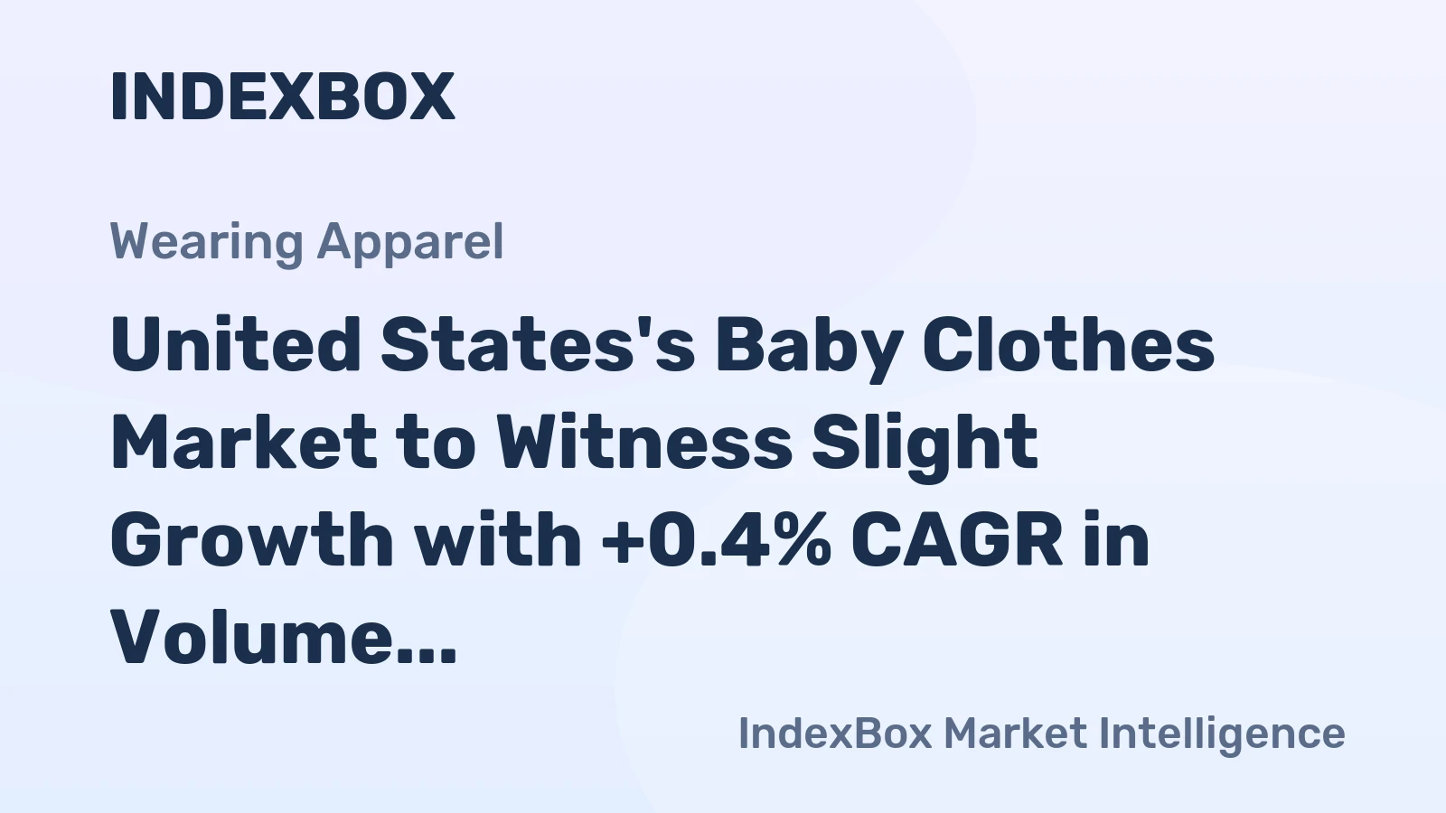 United States's Baby Clothes Market to Witness Slight Growth with +0.4% CAGR in Volume and +0.5% CAGR in Value from 2024 to 2035