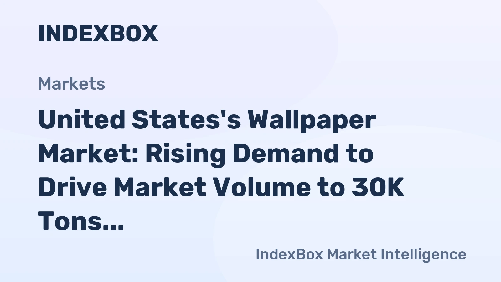 United States's Wallpaper Market: Rising Demand to Drive Market Volume to 30K Tons by 2035, Projected Market Value of $506M