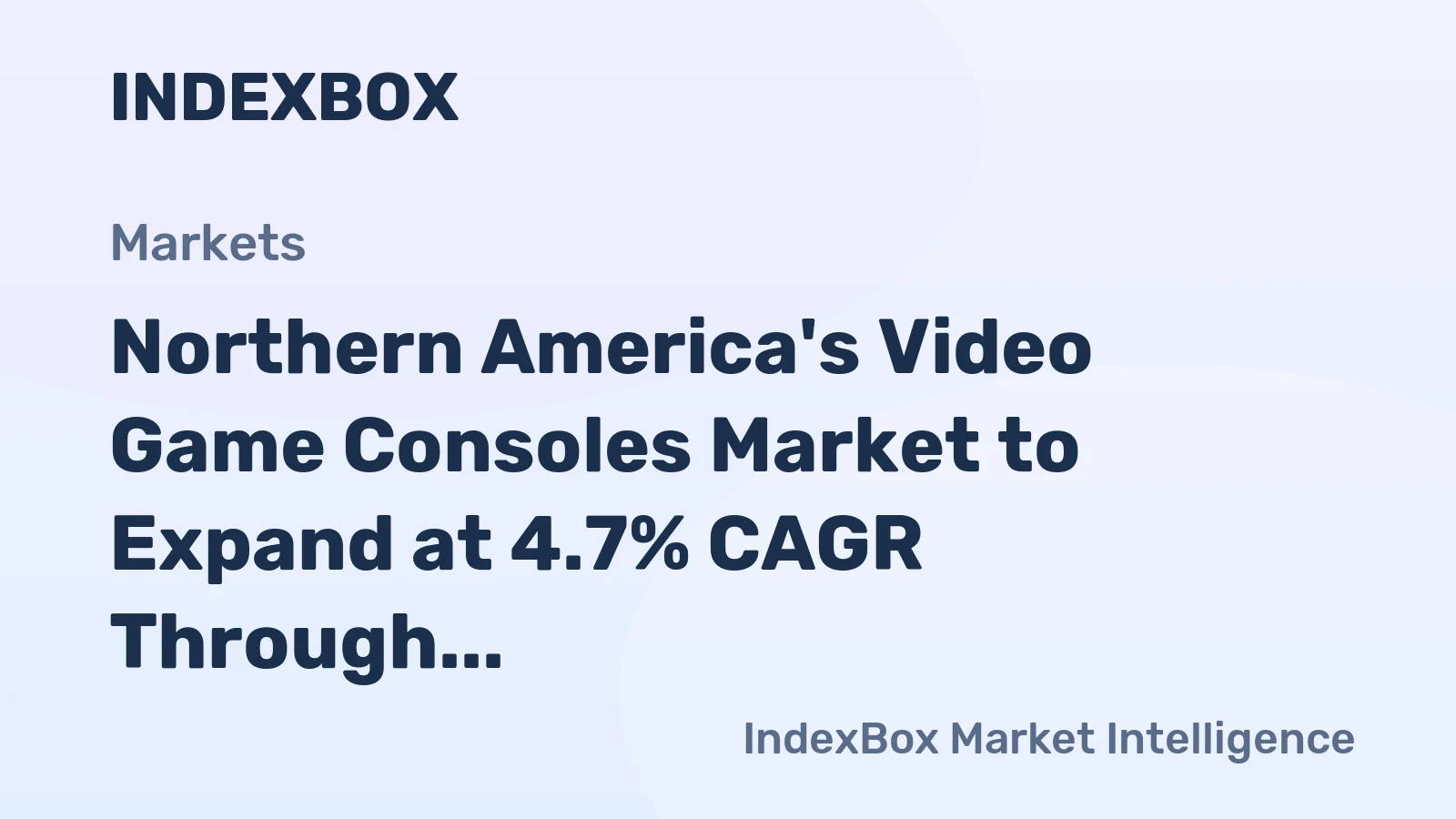 Northern America's Video Game Consoles Market to Expand at 4.7% CAGR Through 2035