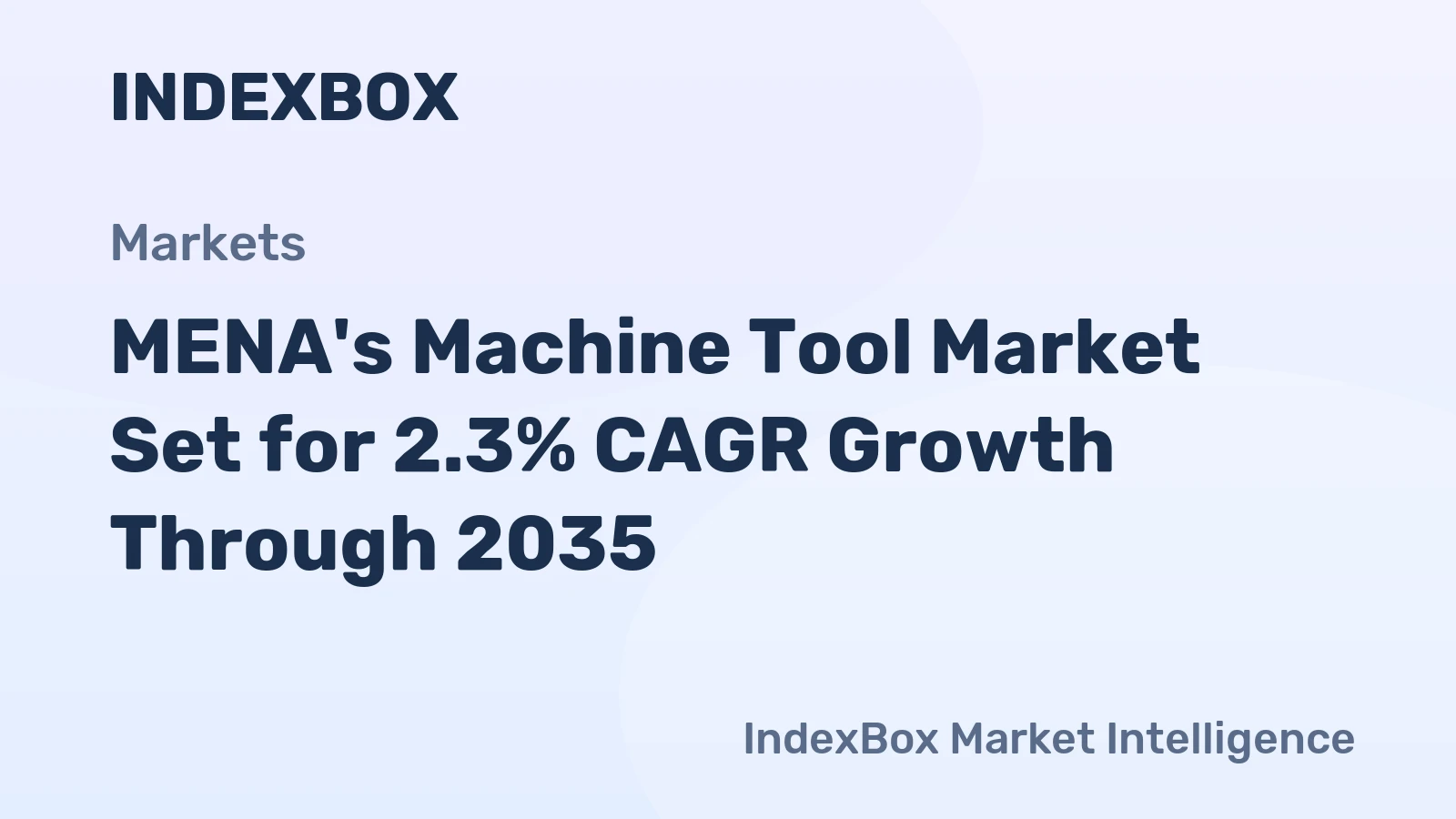 MENA's Machine Tool Market Set for 2.3% CAGR Growth Through 2035