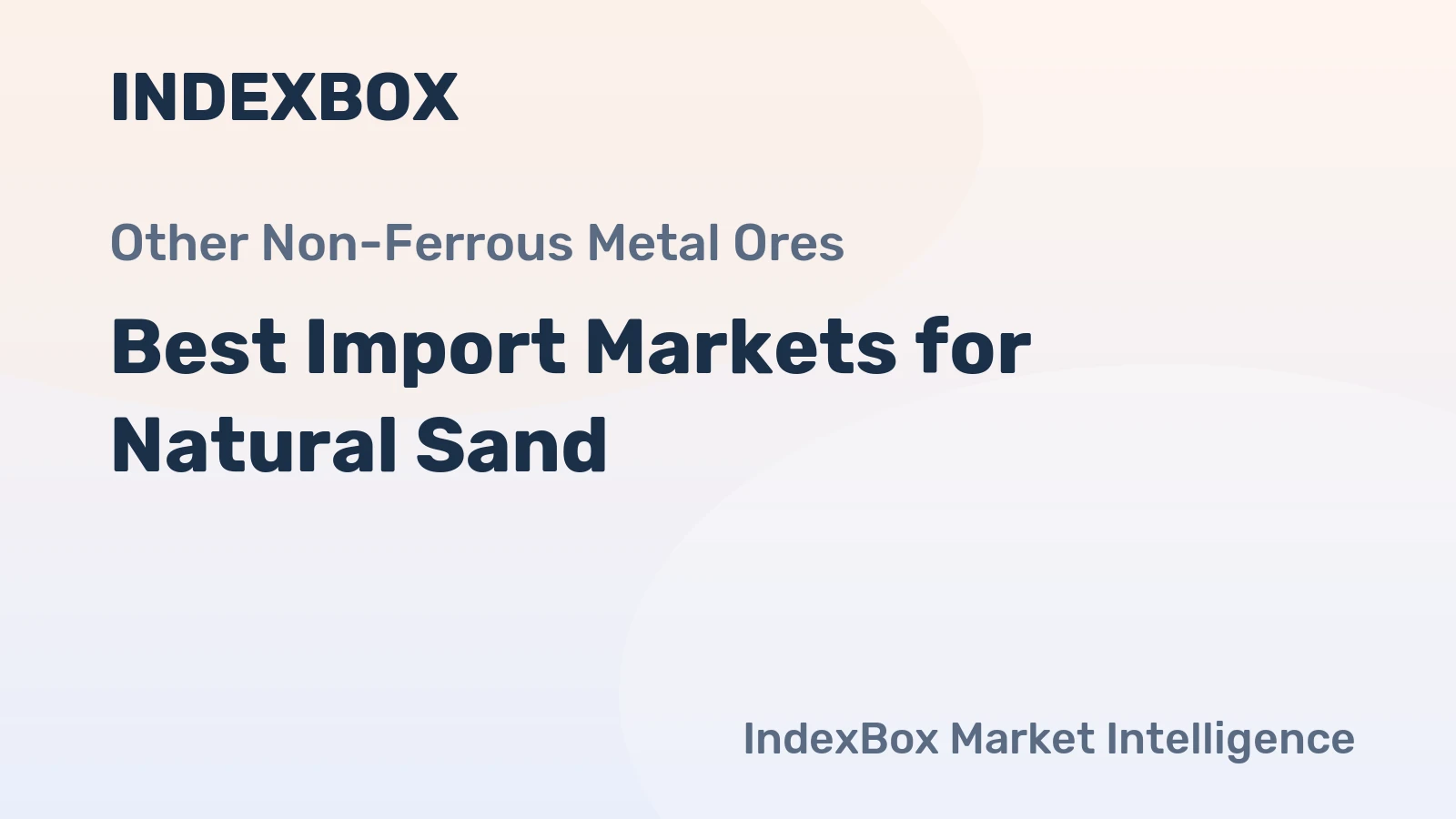 Best Import Markets for Natural Sand