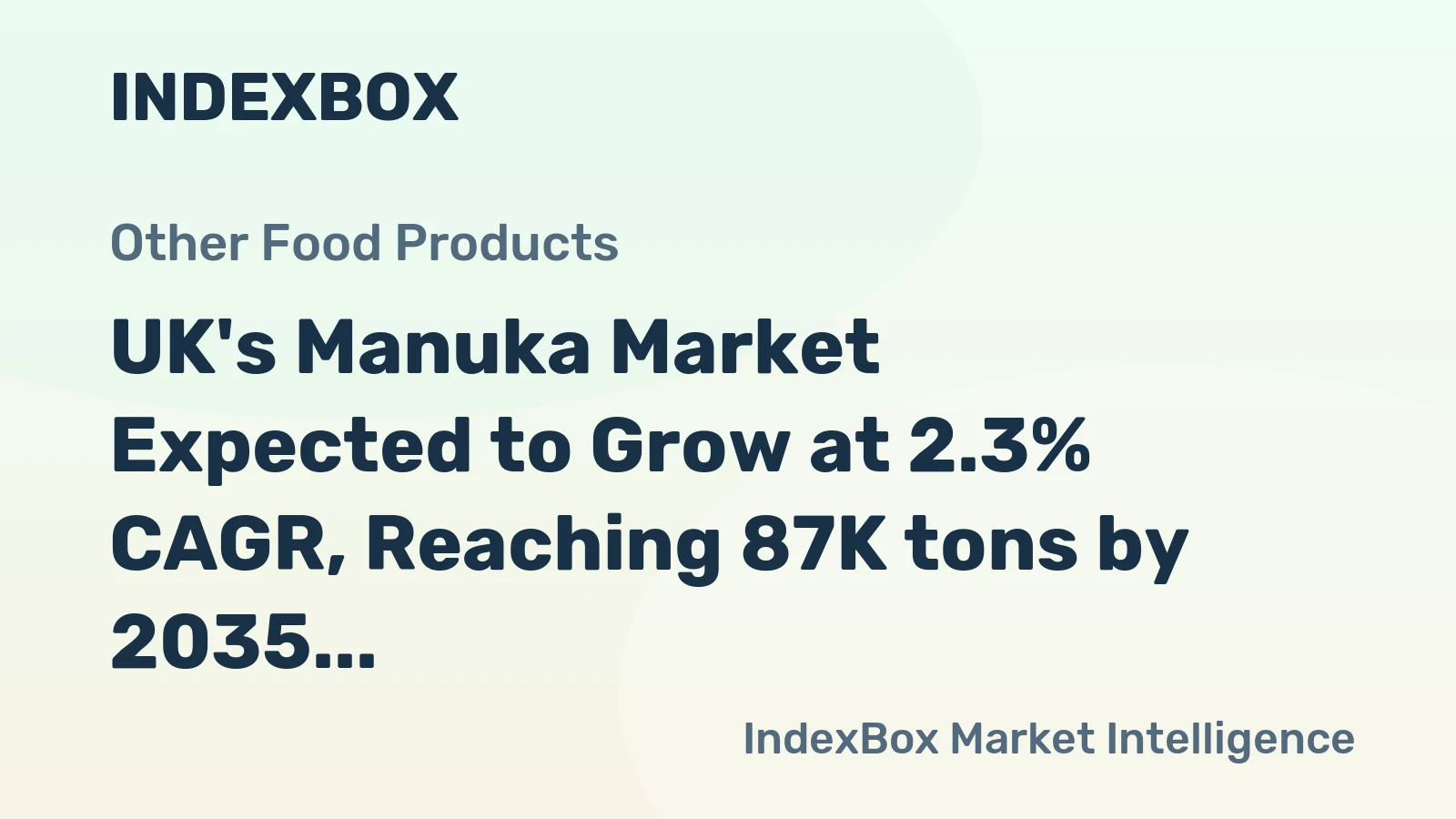 UK's Manuka Market Expected to Grow at 2.3% CAGR, Reaching 87K tons by 2035