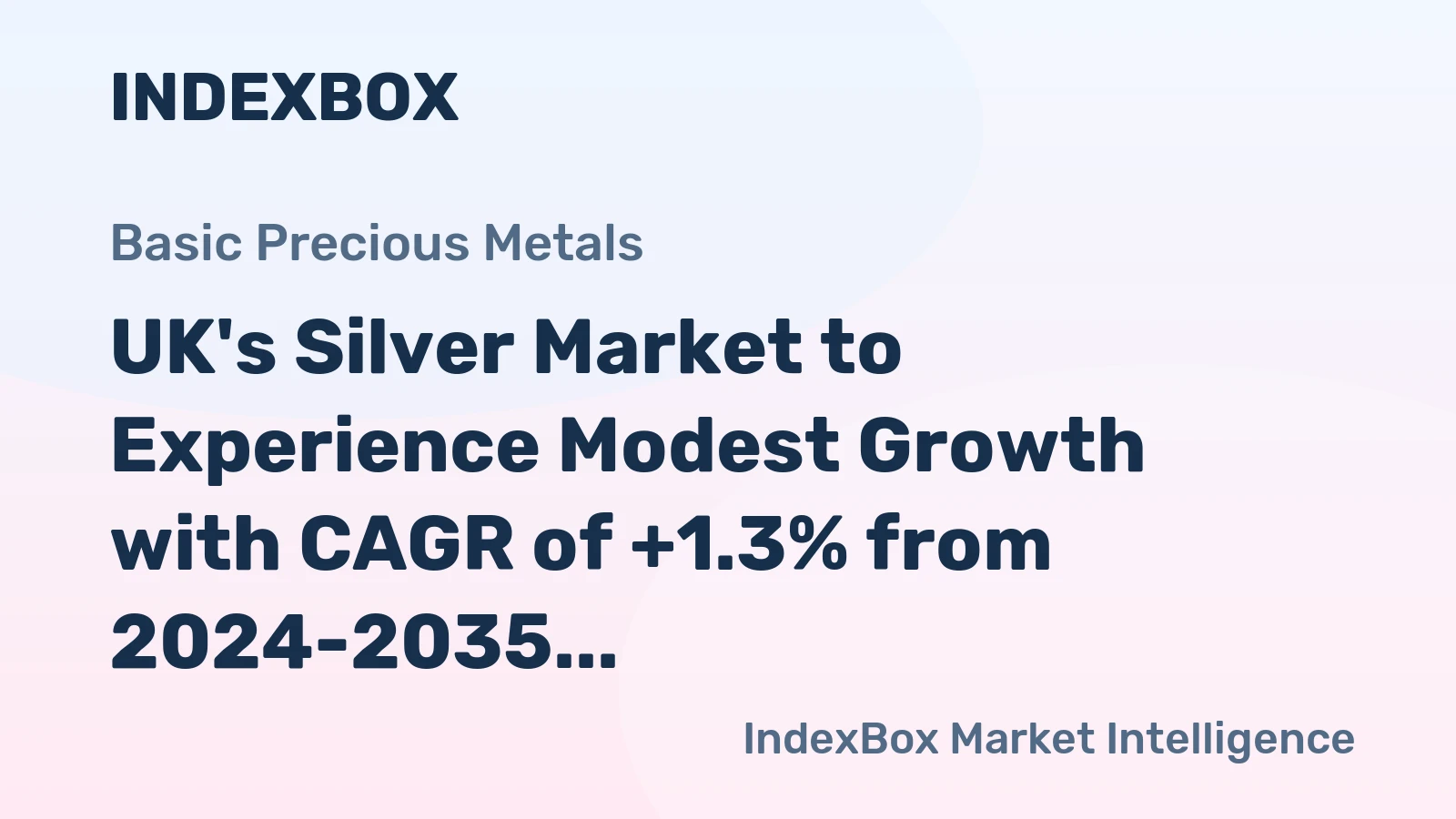 UK's Silver Market to Experience Modest Growth with CAGR of +1.3% from 2024-2035