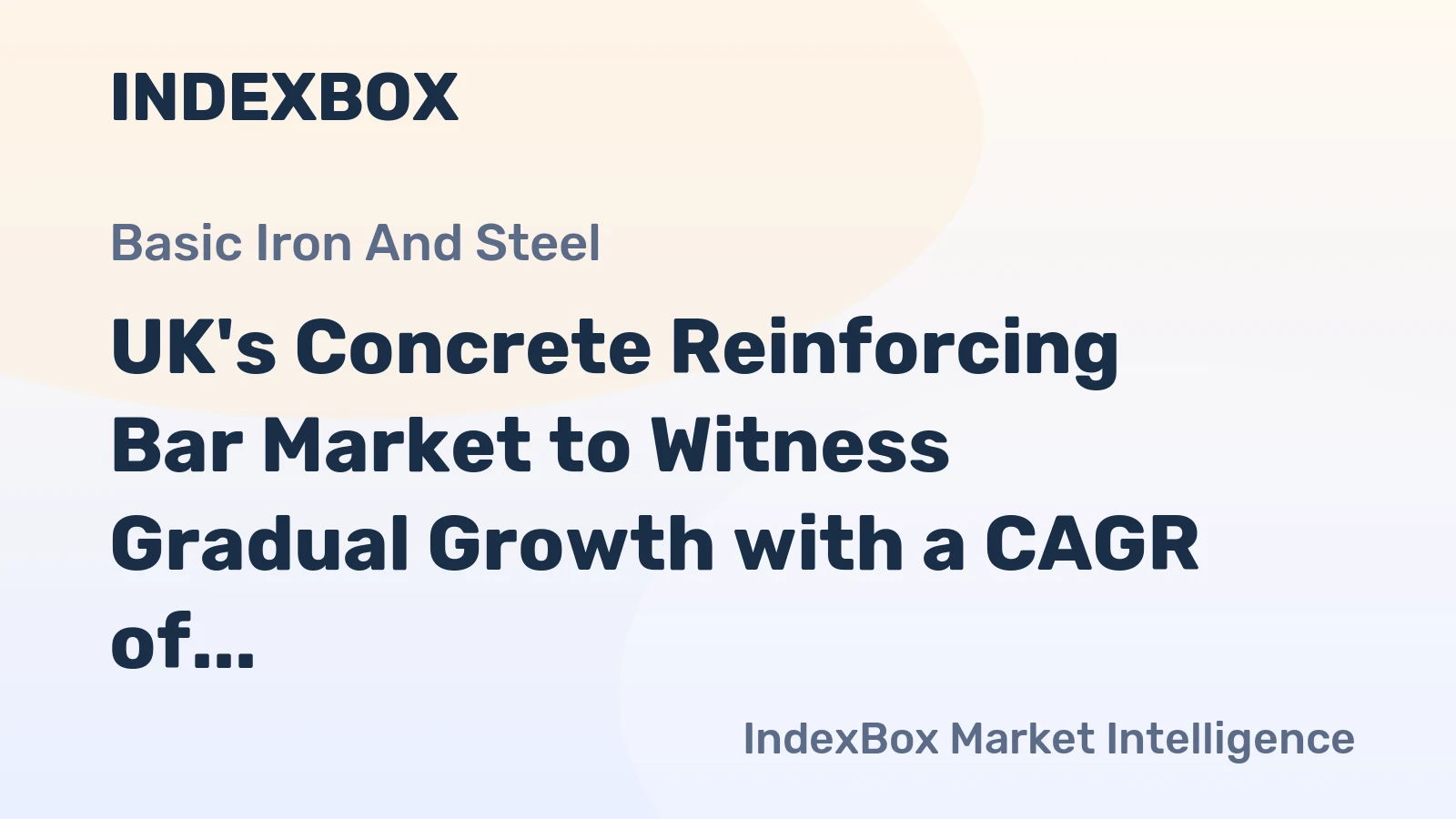 UK's Concrete Reinforcing Bar Market to Witness Gradual Growth with a CAGR of +1.8% from 2024 to 2035