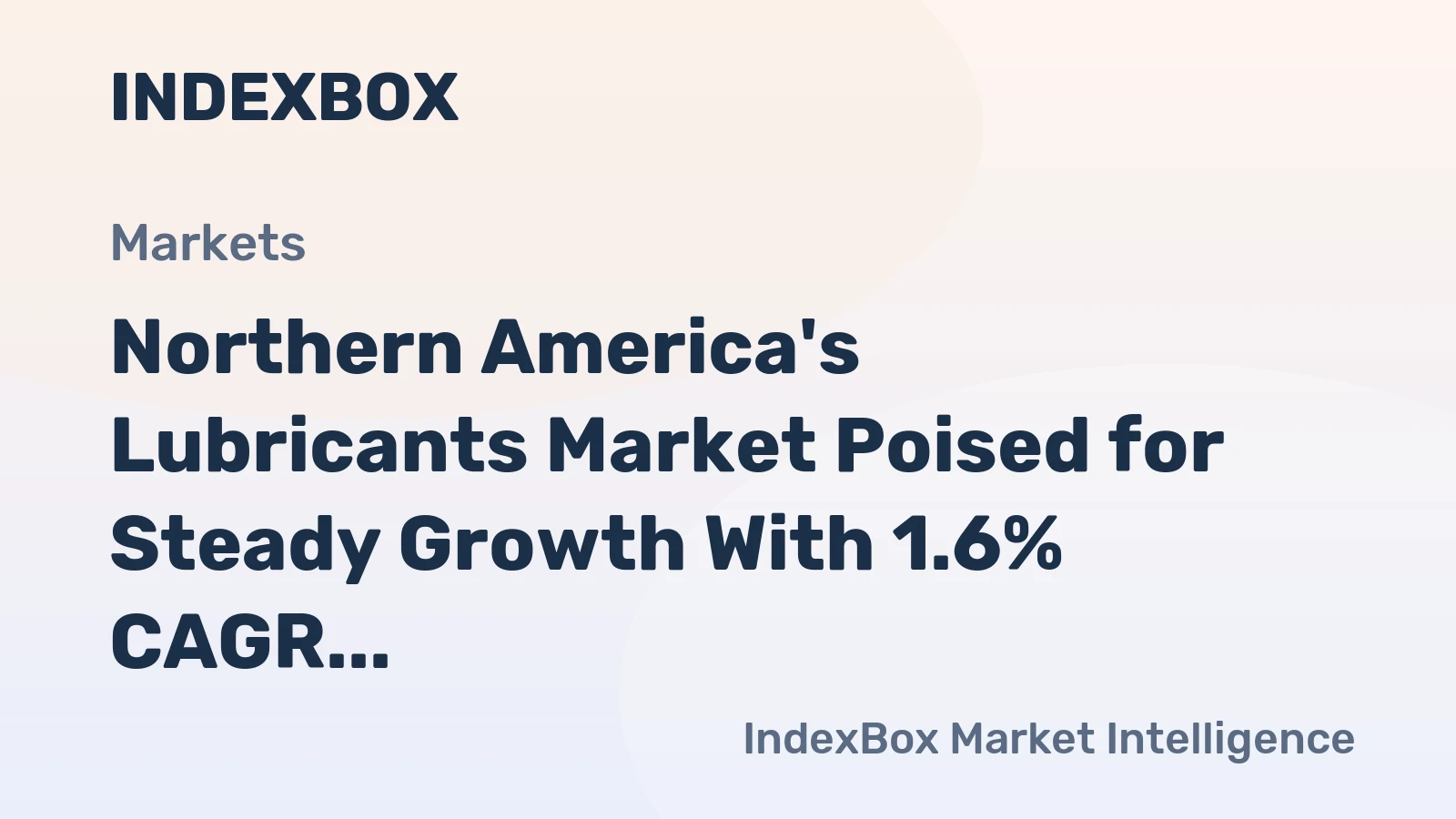 Northern America's Lubricants Market Poised for Steady Growth With 1.6% CAGR Through 2035