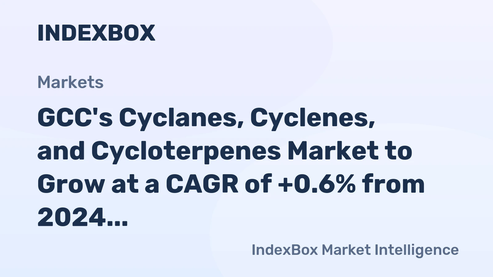 GCC's Cyclanes, Cyclenes, and Cycloterpenes Market to Grow at a CAGR of +0.6% from 2024 to 2035, Reaching 60K Tons