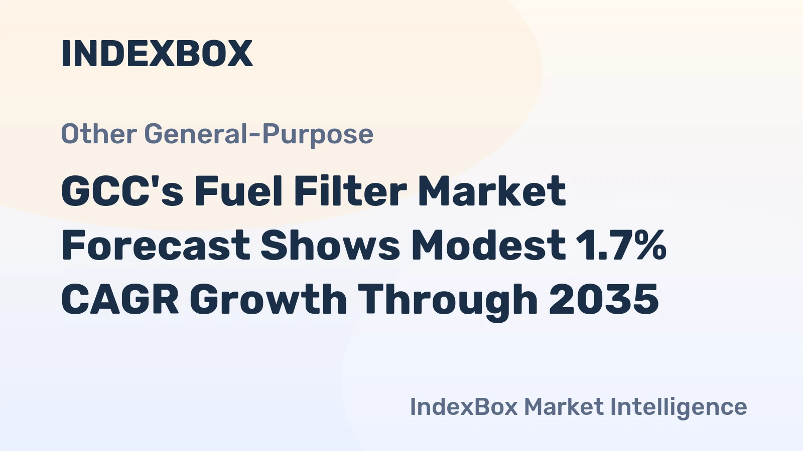 GCC's Fuel Filter Market Forecast Shows Modest 1.7% CAGR Growth Through 2035