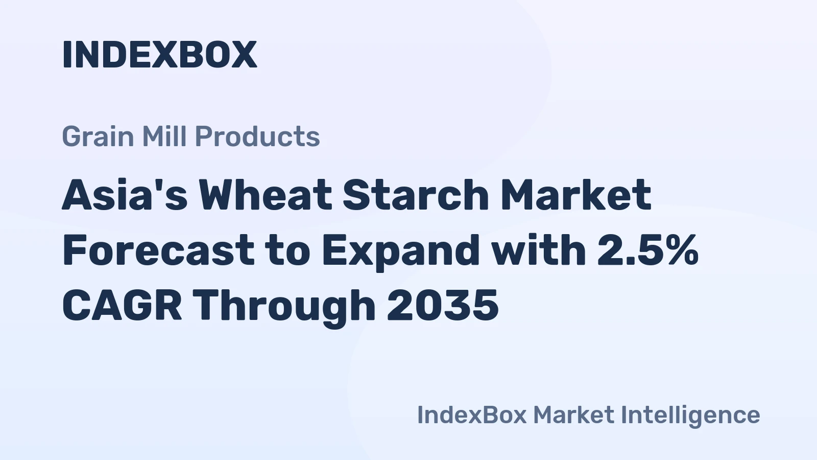 Asia's Wheat Starch Market Forecast to Expand with 2.5% CAGR Through 2035
