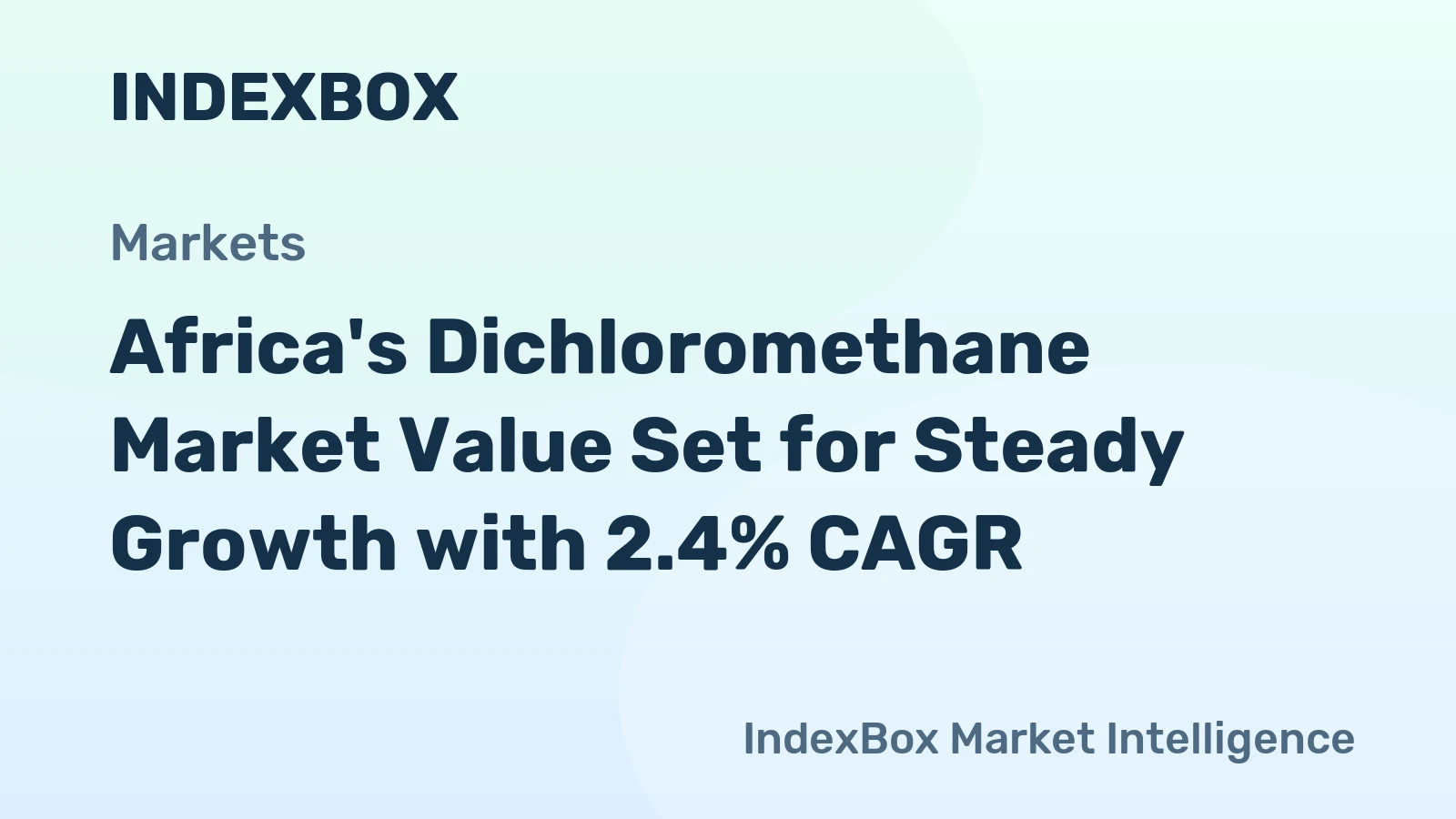 Africa's Dichloromethane Market Value Set for Steady Growth with 2.4% CAGR