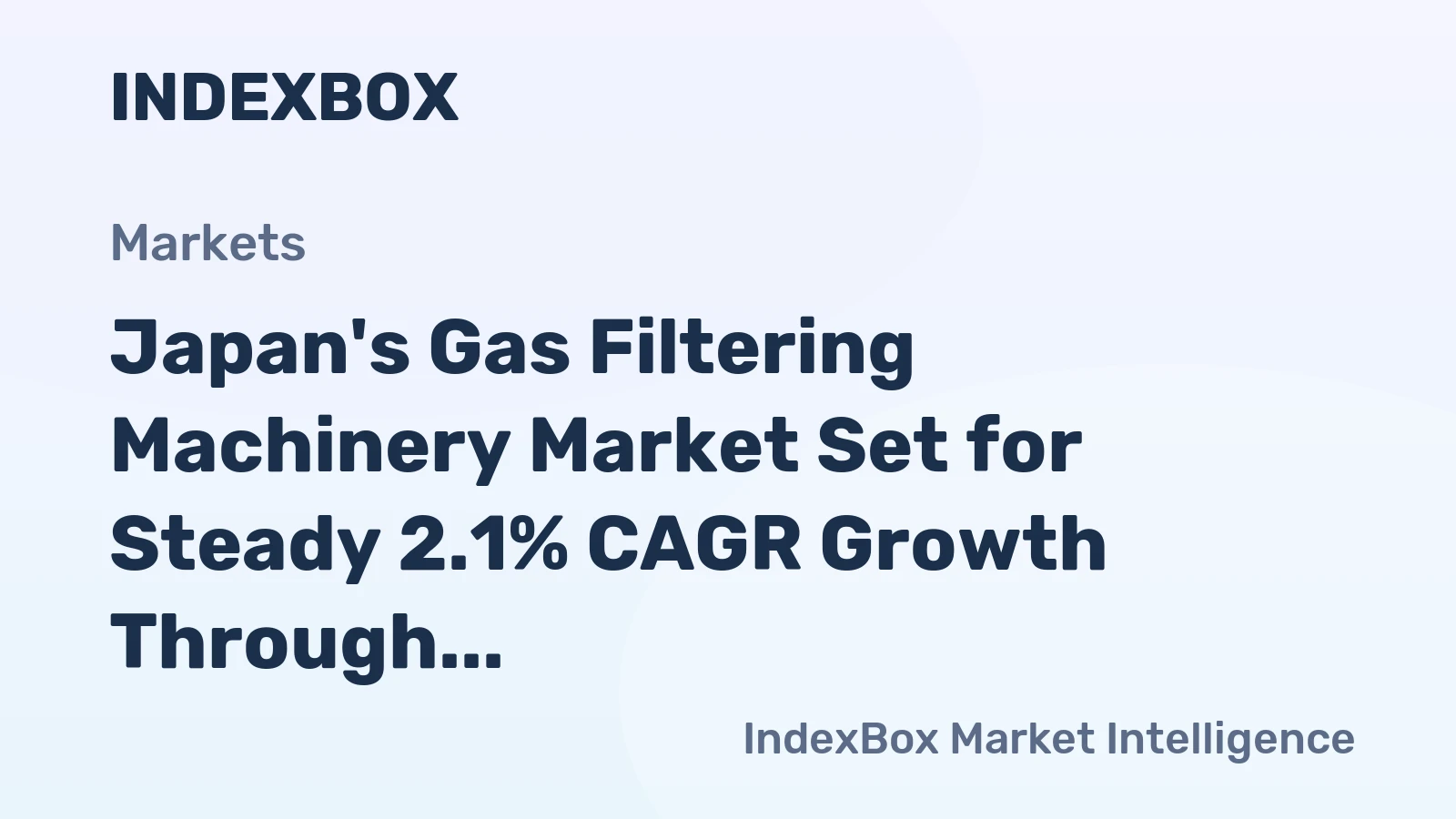 Japan's Gas Filtering Machinery Market Set for Steady 2.1% CAGR Growth Through 2035