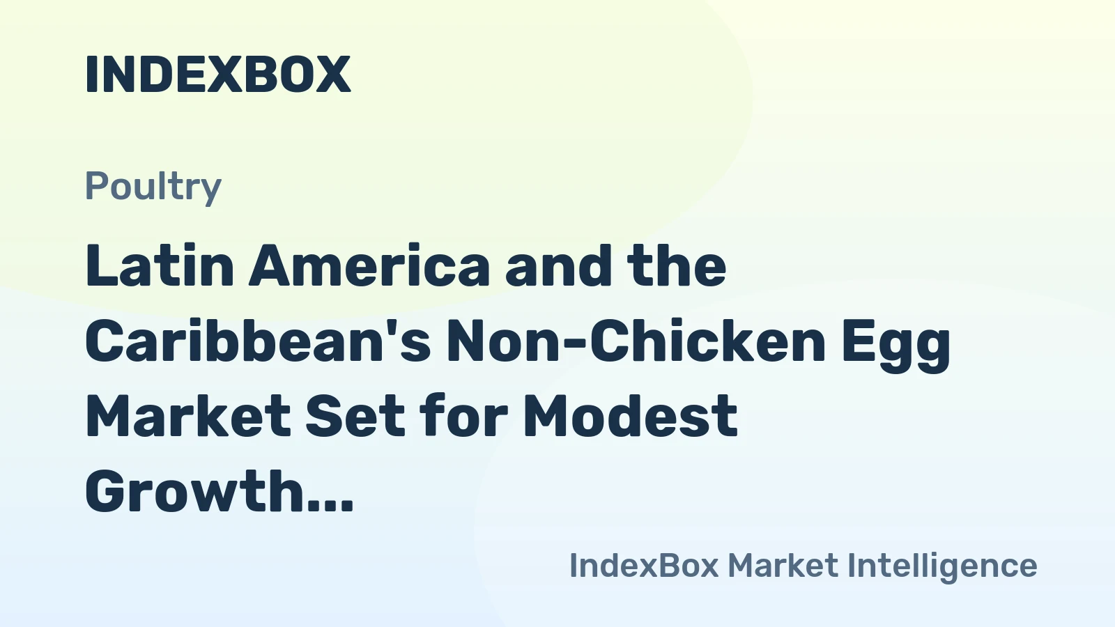 Latin America and the Caribbean's Non-Chicken Egg Market Set for Modest Growth to 49K Tons