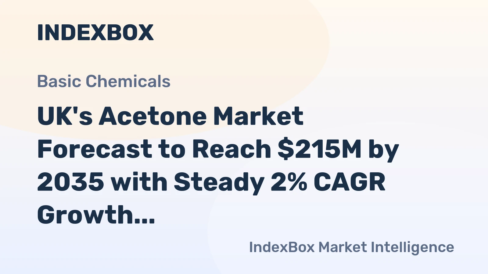UK's Acetone Market Forecast to Reach $215M by 2035 with Steady 2% CAGR Growth