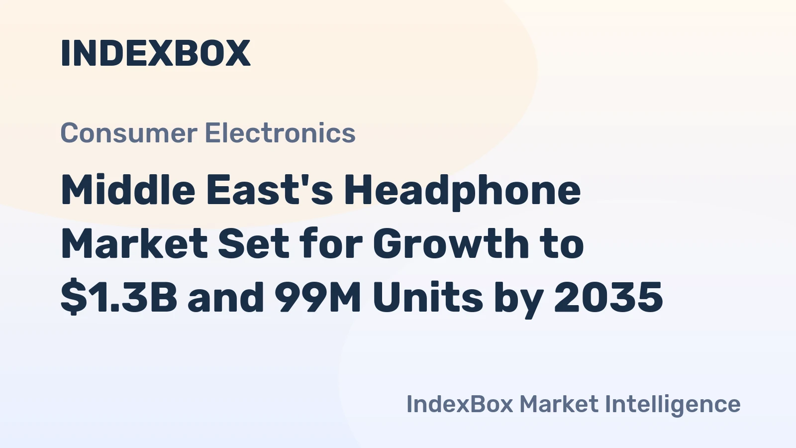 Middle East's Headphone Market Set for Growth to $1.3B and 99M Units by 2035