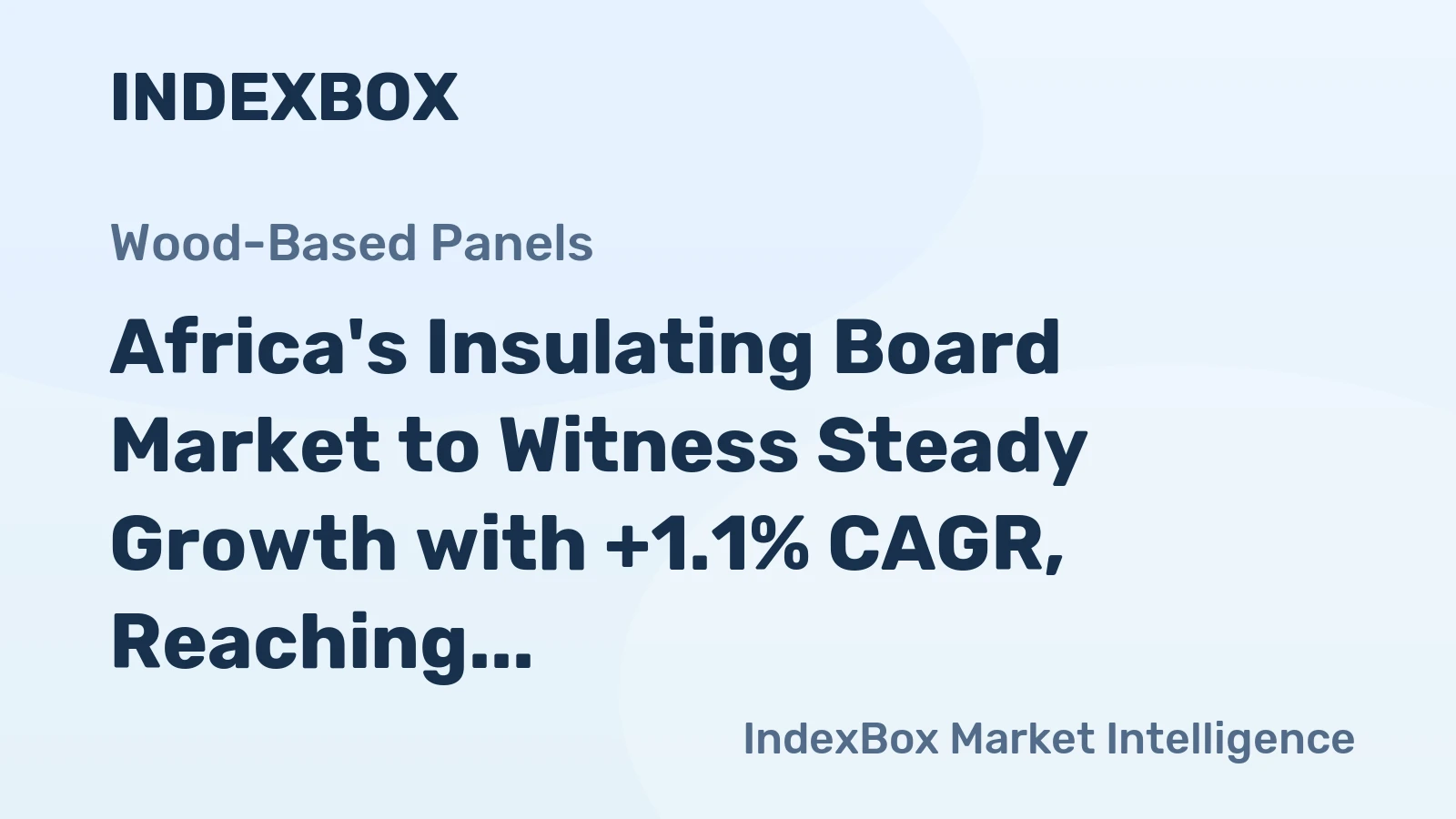 Africa's Insulating Board Market to Witness Steady Growth with +1.1% CAGR, Reaching $3B by 2035