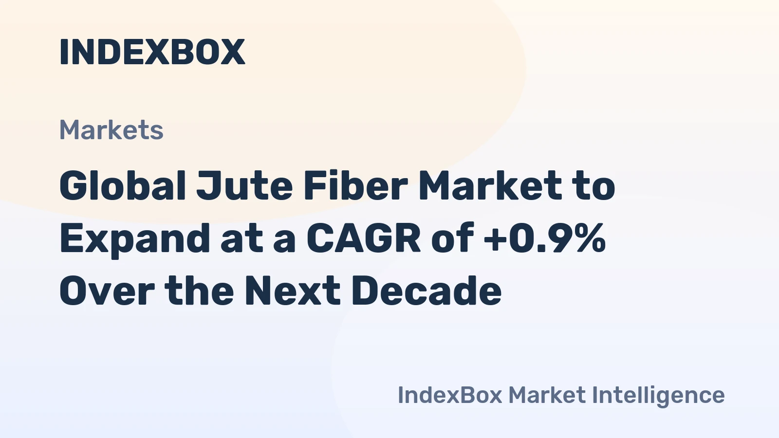 Global Jute Fiber Market to Expand at a CAGR of +0.9% Over the Next Decade