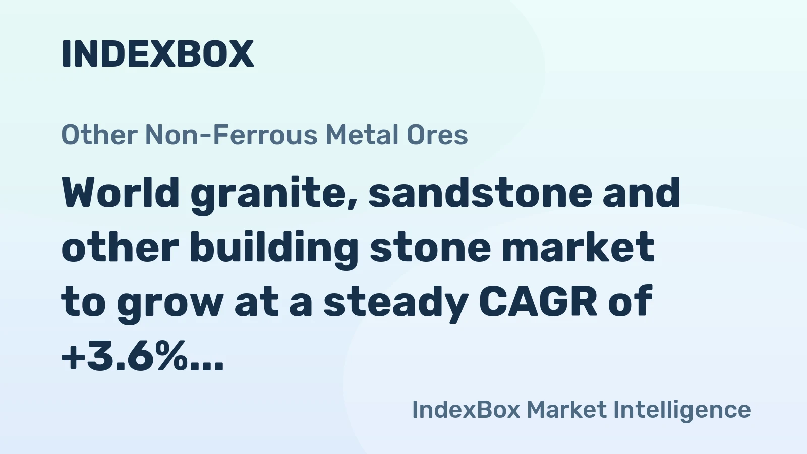 World granite, sandstone and other building stone market to grow at a steady CAGR of +3.6%, reaching $178B by 2035.