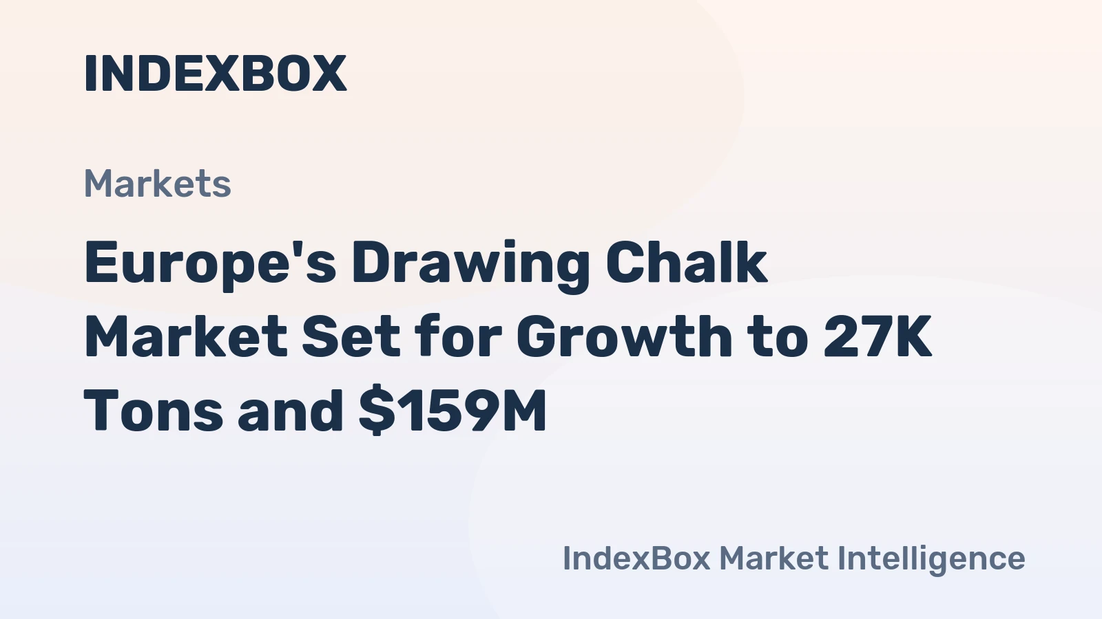 Europe's Drawing Chalk Market Set for Growth to 27K Tons and $159M