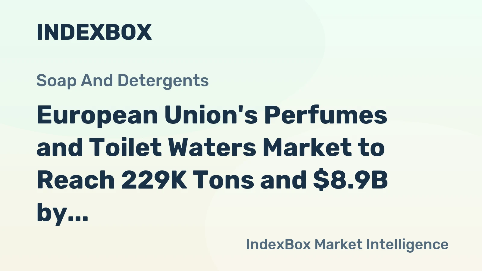 European Union's Perfumes and Toilet Waters Market to Reach 229K Tons and $8.9B by 2035