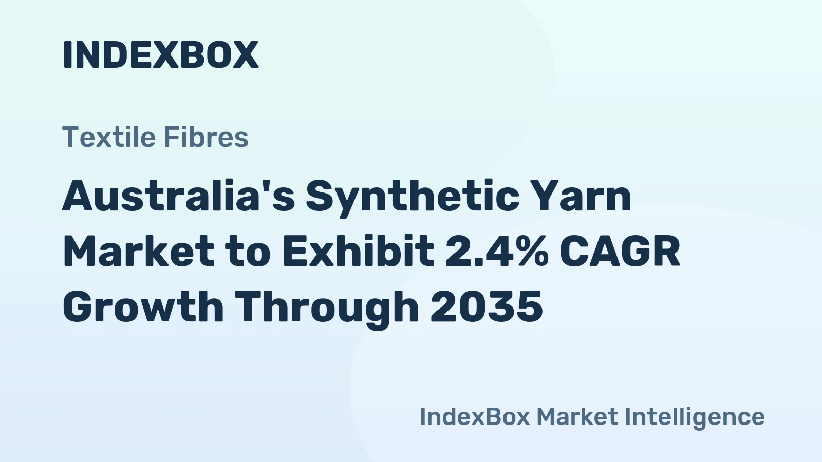 Australia's Synthetic Yarn Market to Exhibit 2.4% CAGR Growth Through 2035