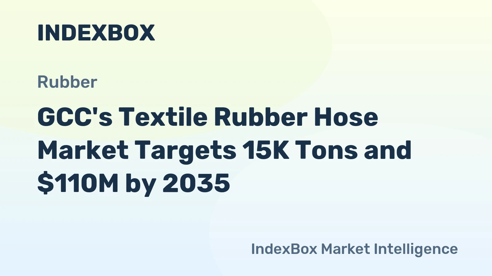GCC's Textile Rubber Hose Market Targets 15K Tons and $110M by 2035